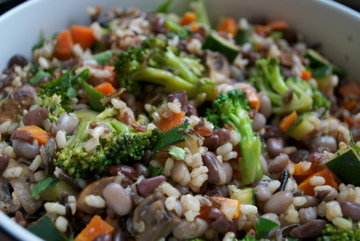 Sprouted Adzuki Bean and Rice Salad | Paddock Post