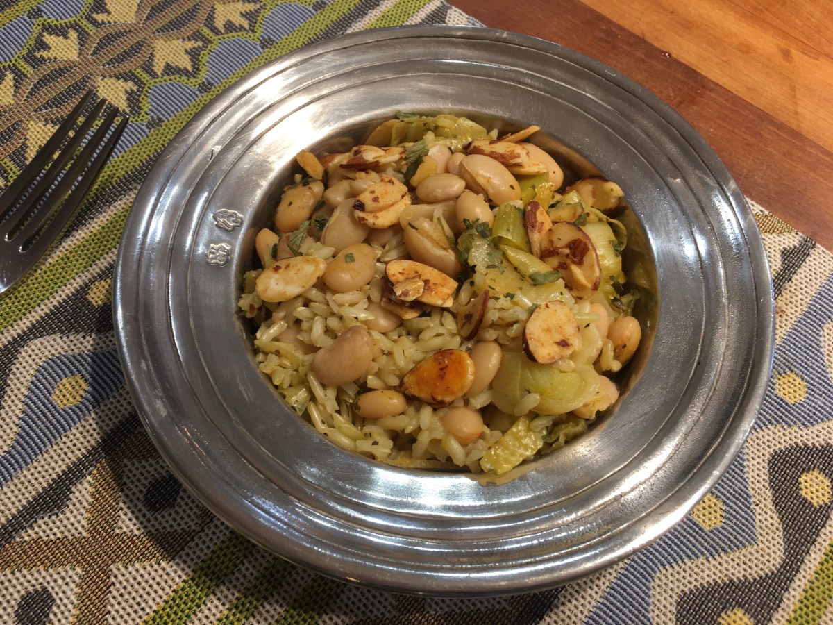 Baked Basmati Rice with Leeks and White Beans | Paddock Post